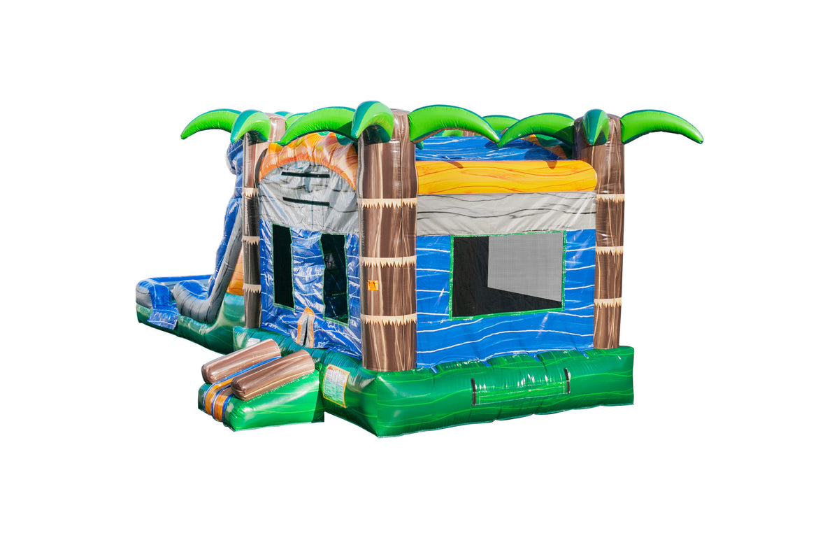 *NEW* Monsoon Madness Combo Moonwalk Slide w/ Pool 33 ft. x13 ft. x12 ...